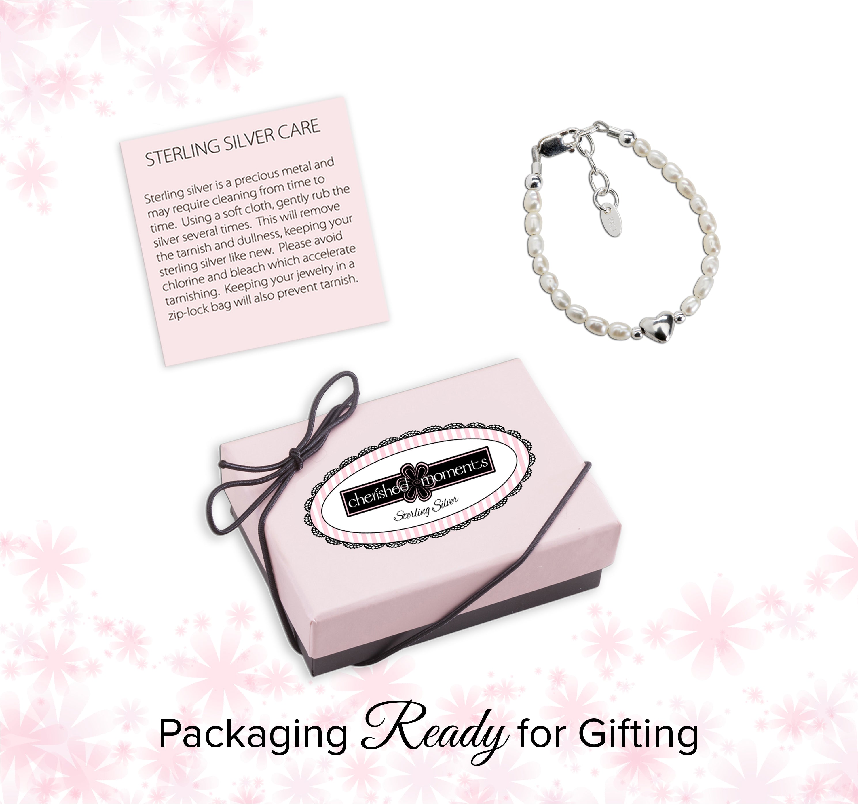 Destiny - Sterling Silver Pearl Bracelet for Babies and Kids ...