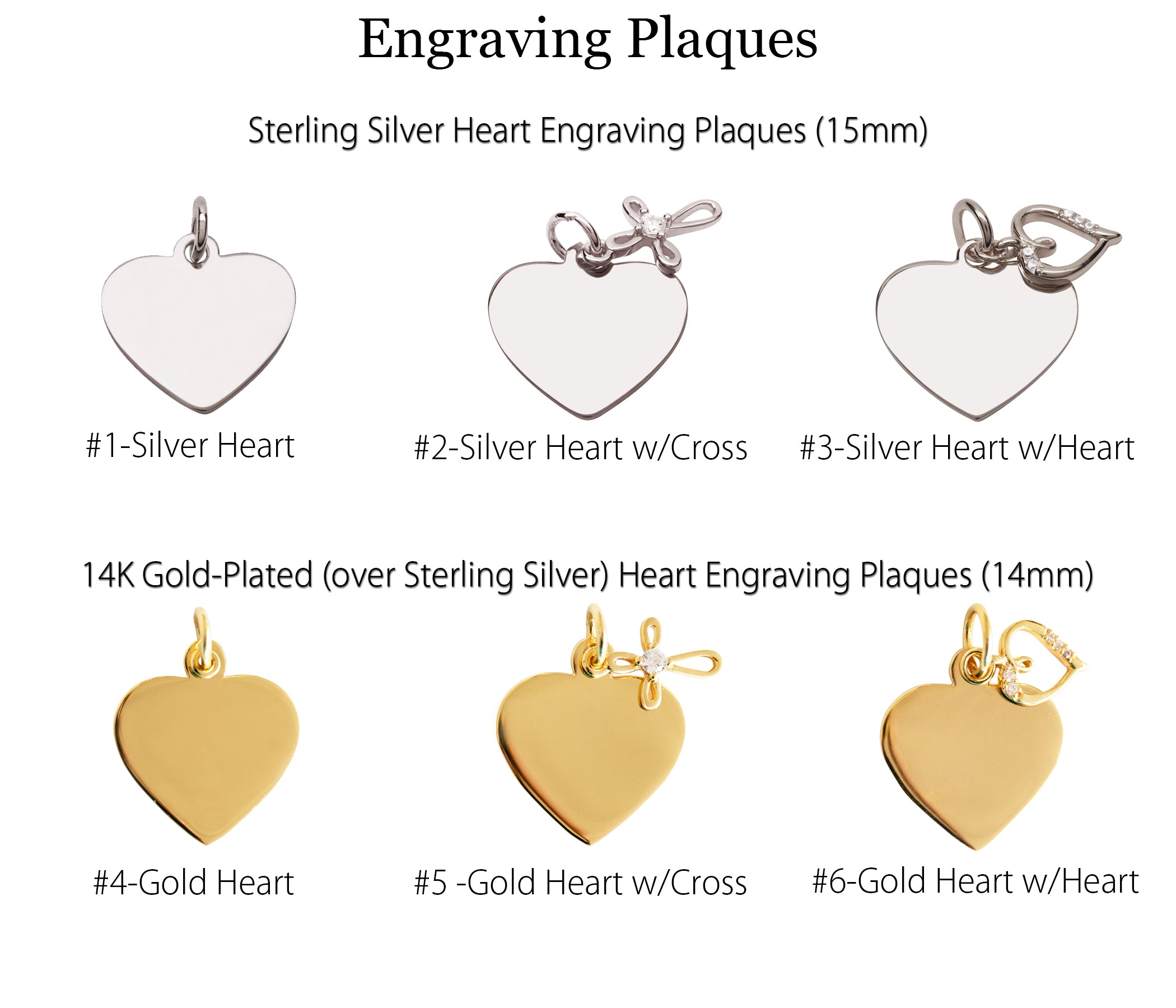 Custom Engraved Heart Charms – Cherished Moments Jewelry
