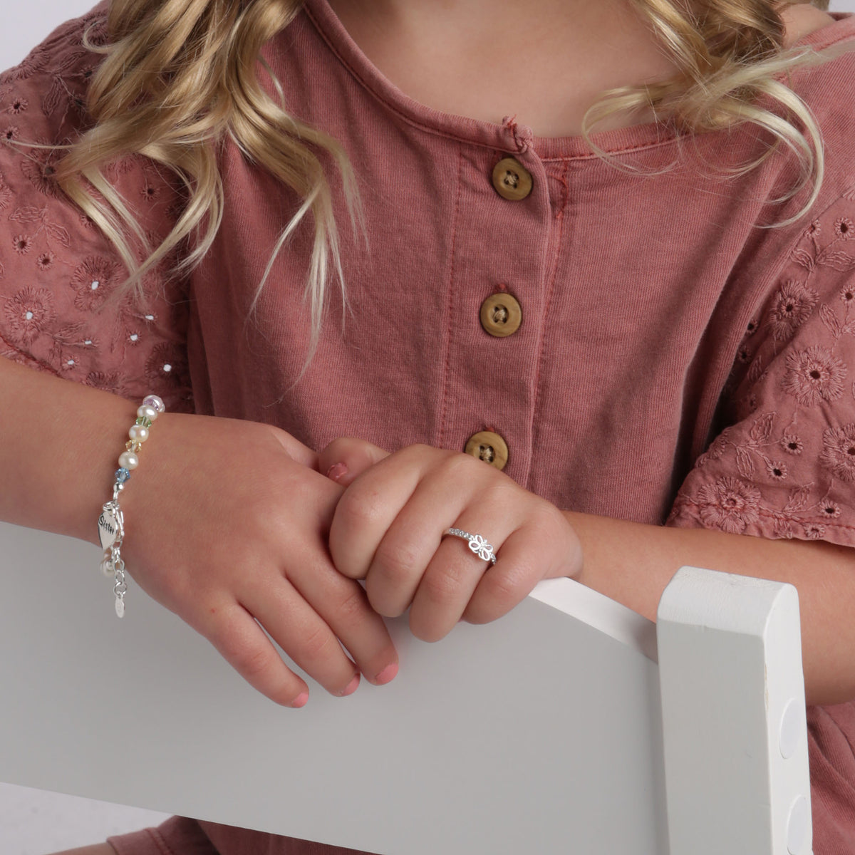 Sterling Silver Pink CZ Butterfly Baby Ring for Little Girls Jewelry ...