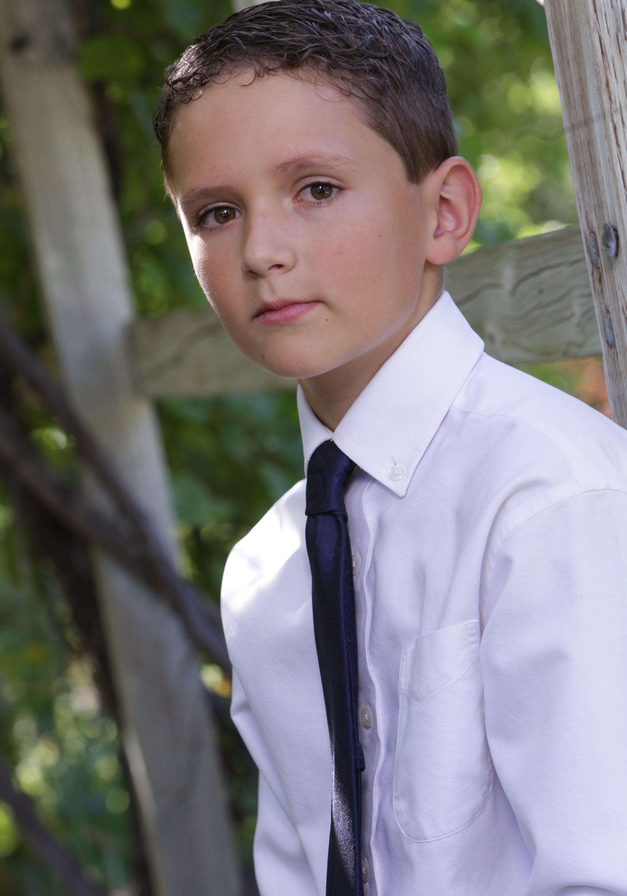 LDS Baptism Navy Paisley Tie with CTR Oval Tie Pin for Boys Baptism ...