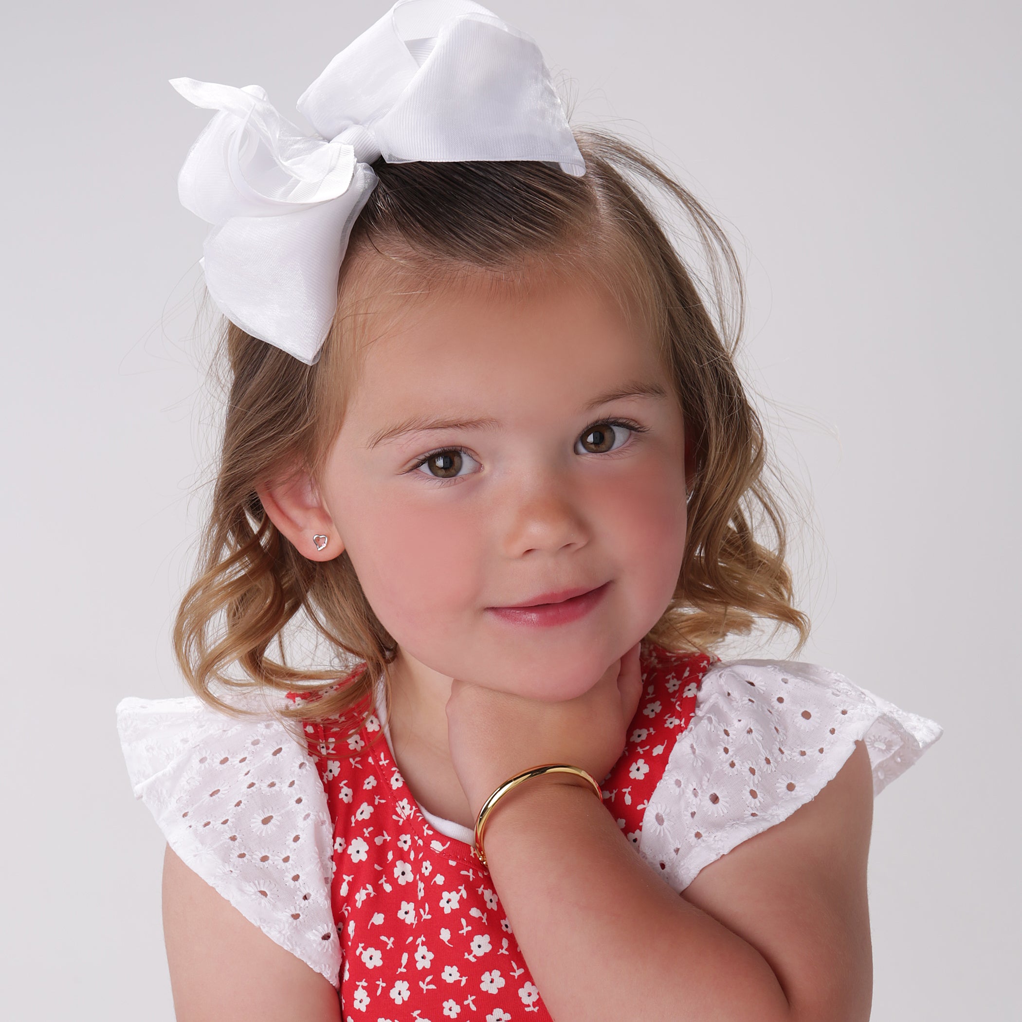 14K Gold Kids Bangle for Little girls, babies, toddlers, Teens, Women ...